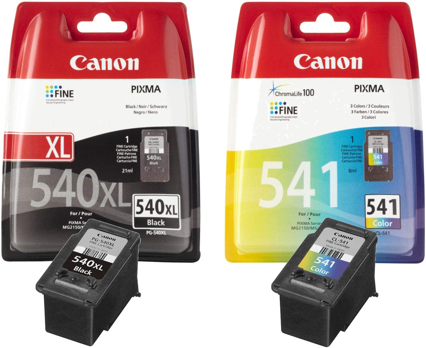 Canon PG545 XL/CL546 XL High Capacity Ink Cartridges - Black and Color ...