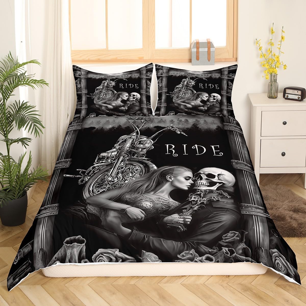 Anne Stokes Raven Duvet Cover - Gothic Design - Reversible Bedding Set ...