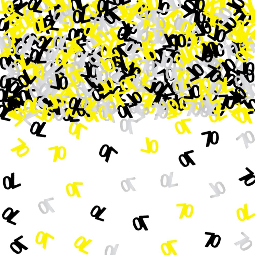 Amazon.com: 70 Confetti 70th Birthday Confetti-Number 70th Anniversary ...