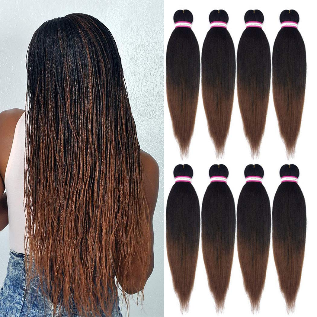 Buy Pre stretched Braiding Hair Extension Natural Black Brown