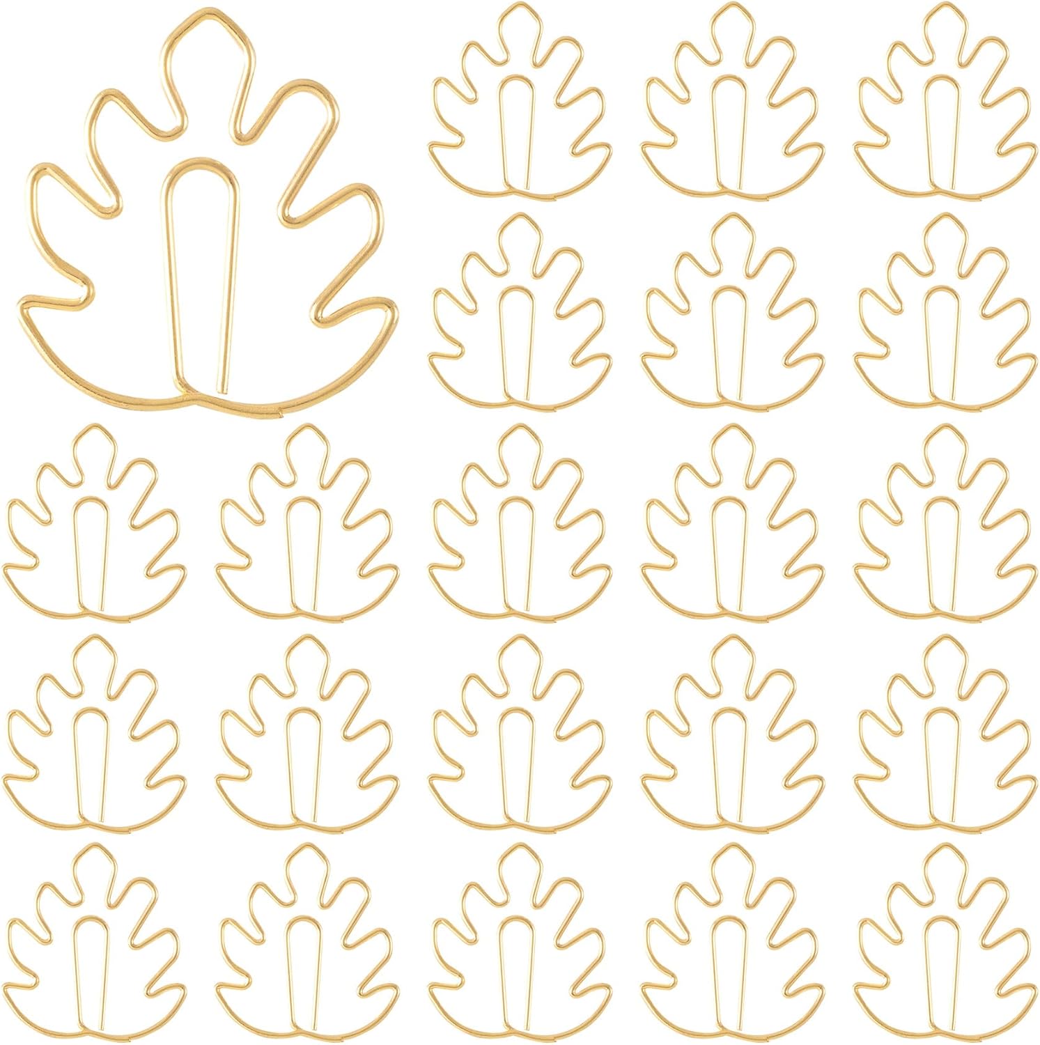 Amazon.com: HINZIC 40 Pack Paperclip Bookmarks, Cute Leaf Shape ...