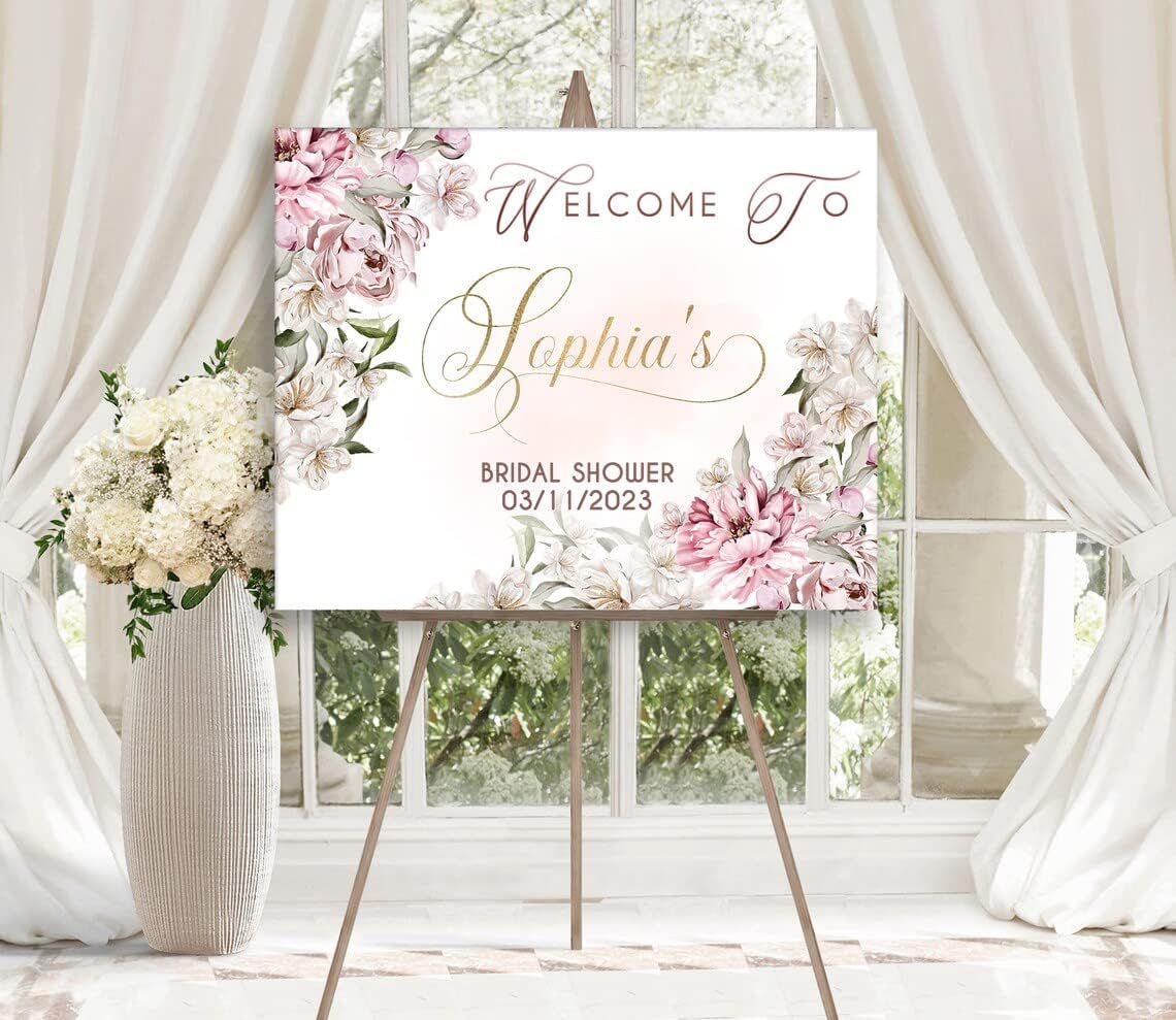 Amazon.com : Bridal Shower Sign, Bridal Shower Welcome Sign ...