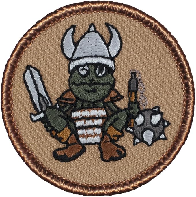 Amazon.com: Medieval Frogs Patrol Patch - 2" Diameter Round Embroidered ...