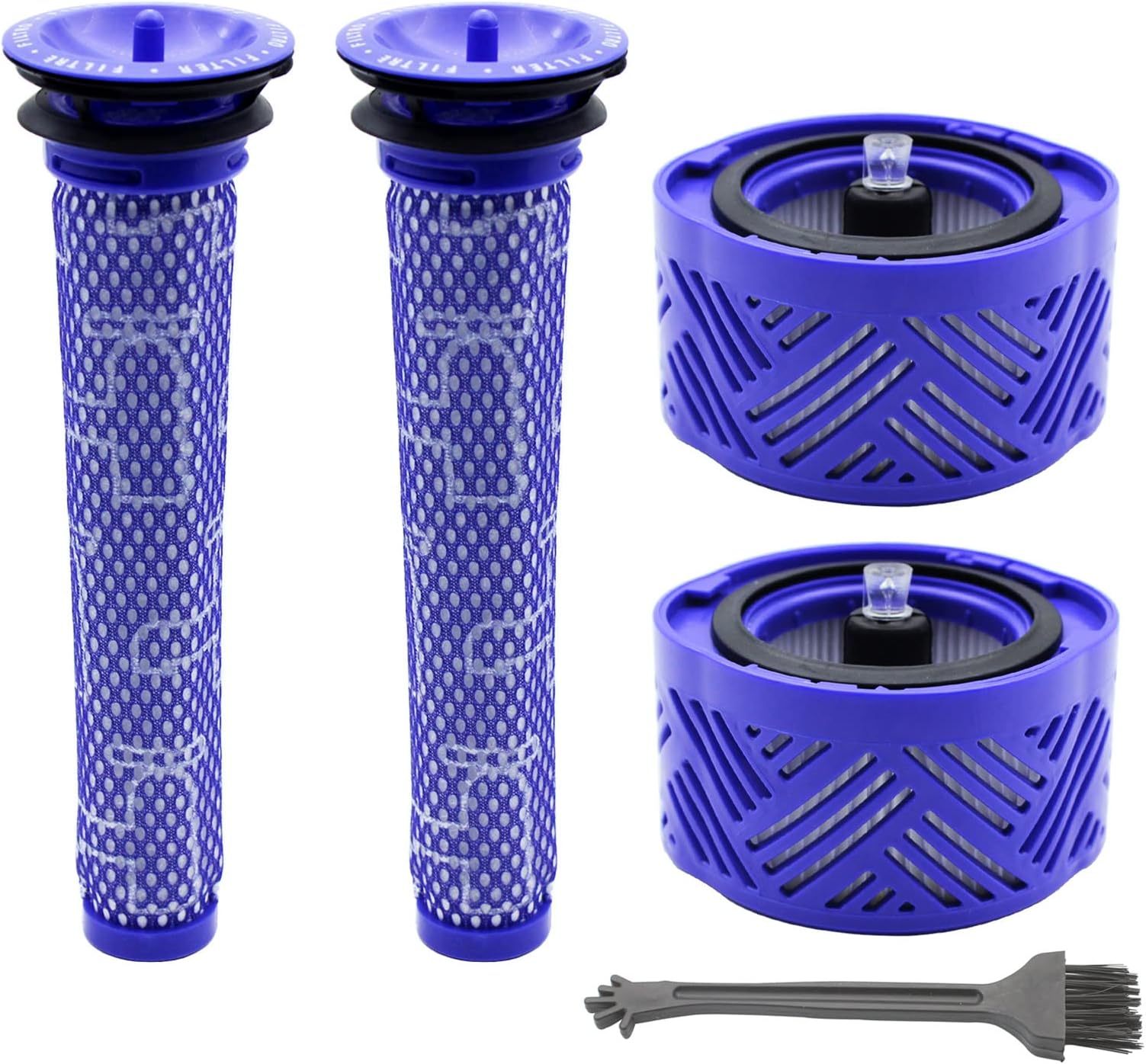 KENSHIRE 4 pack vacuum V6 HEPA filters replacement compatible with ...