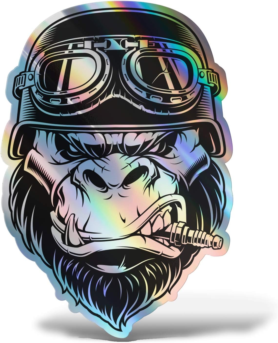 Erreinge® Holographic Sticker 50cm Gorilla Printed Sticker for Car ...