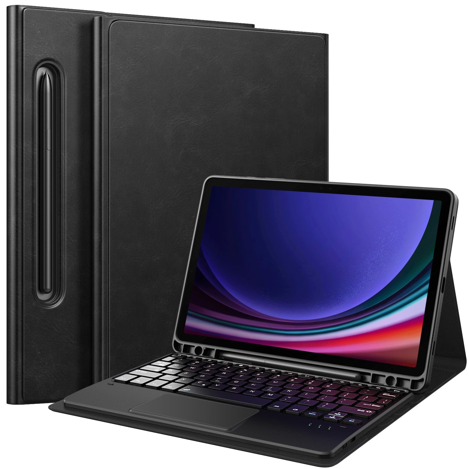 Amazon.com: MoKo Keyboard Case for Galaxy Tab S9 FE 5G Case with ...