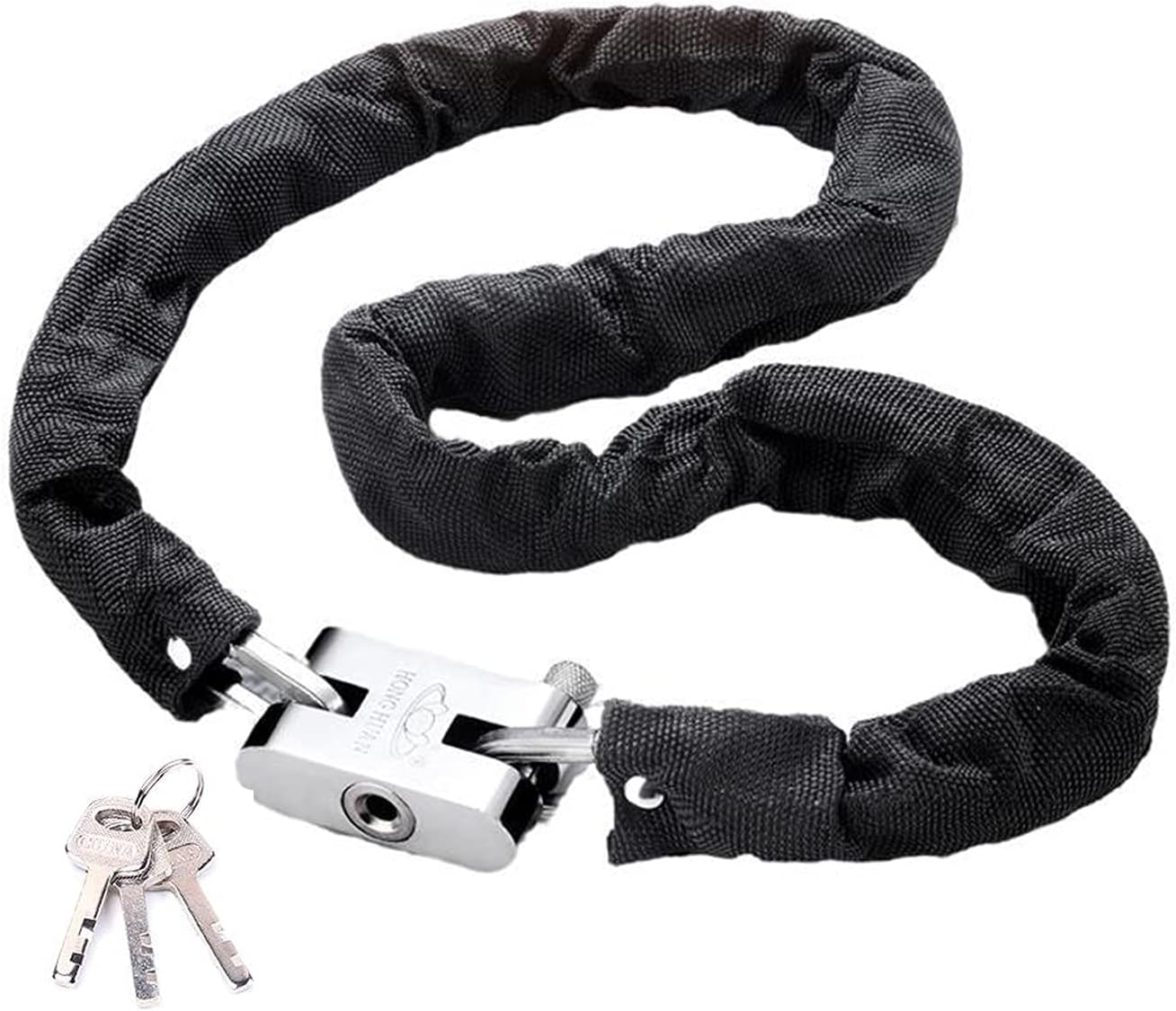 Bike Lock, Bike Lock Chain Heavy Duty Scooter Bicycle Motorcycle ...