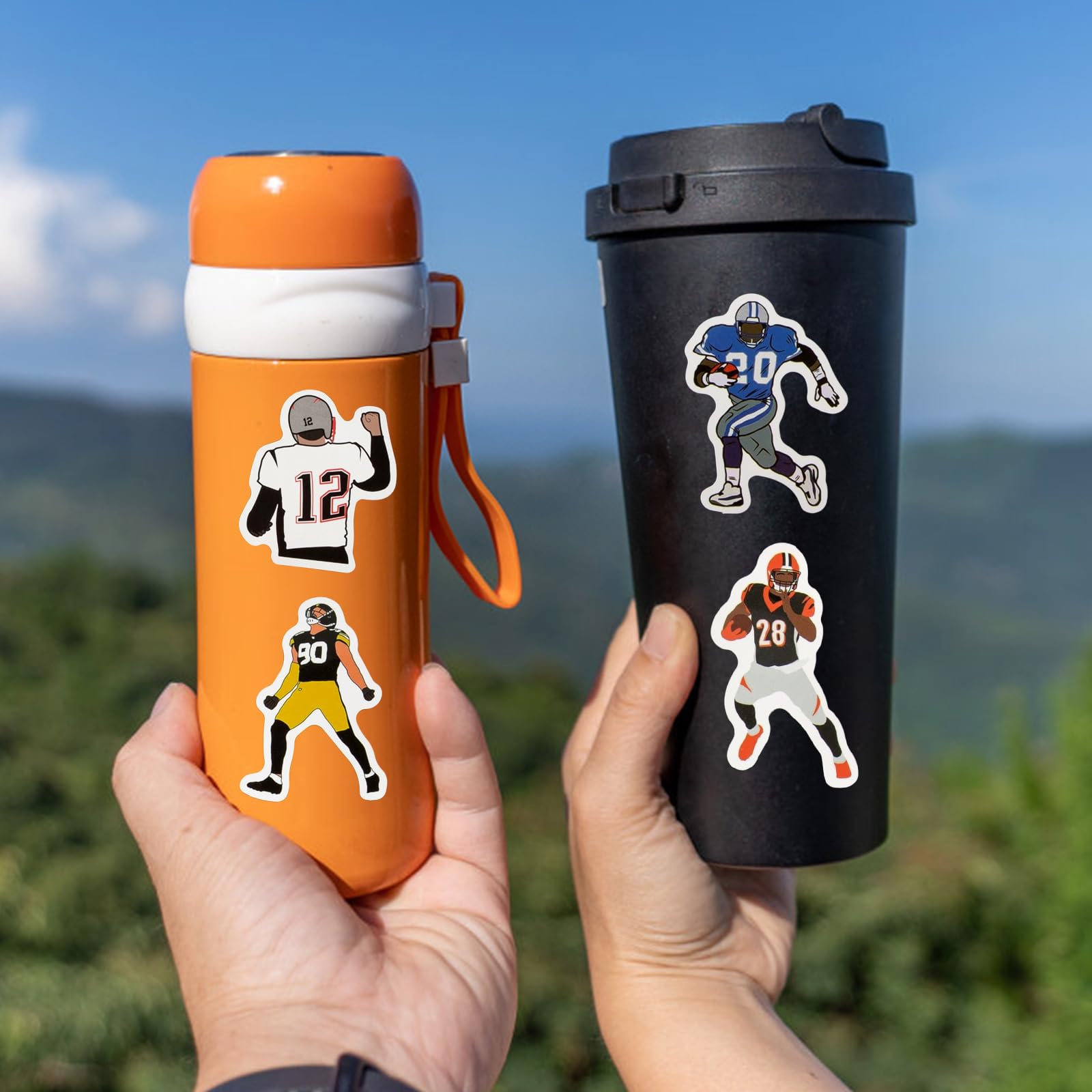 Snapklik.com : LGFMGWH 160 Pcs Large American Football Stickers