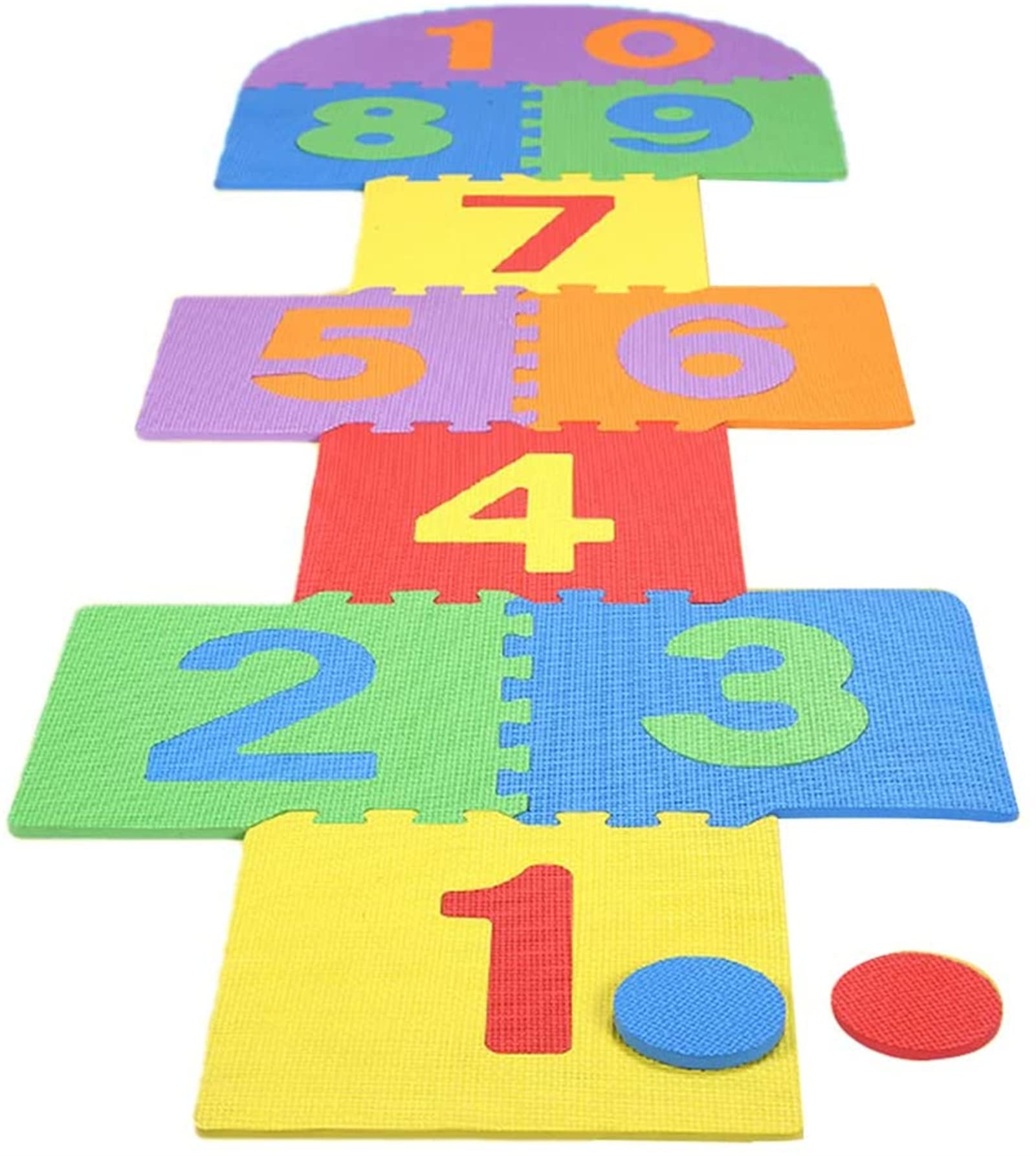 Buy Smxxzsm Children Giant Hopscotch Game Pad,Digital Springboard Game ...