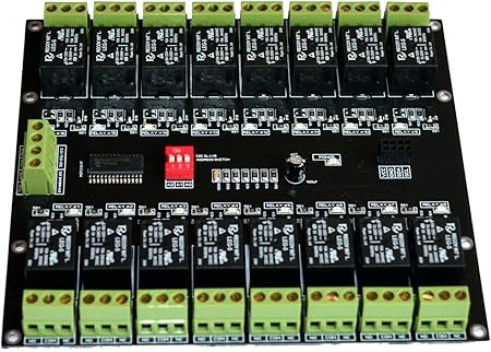 16 Channel I2C Interface Electromagnetic Relay Module for Arduino ...
