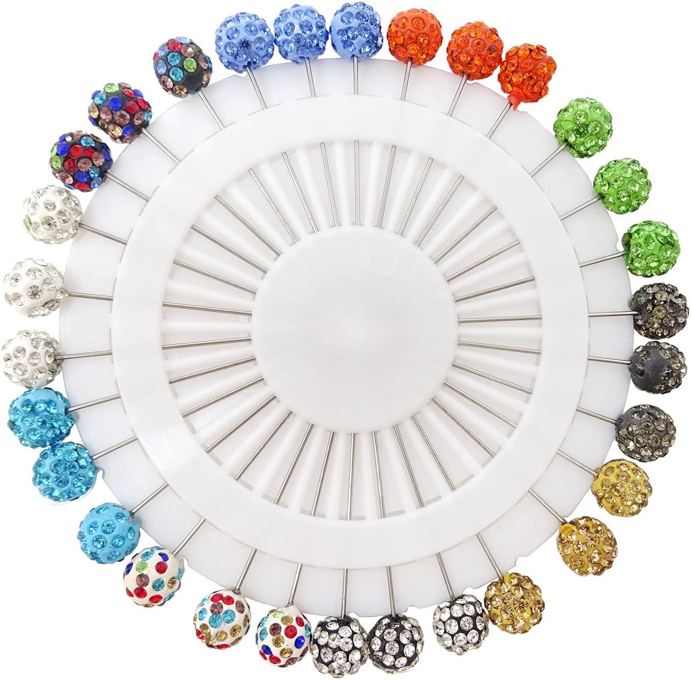Amazon.com: Honbay 30PCS Hijab Pins with Safety Caps - Colorful Crystal ...