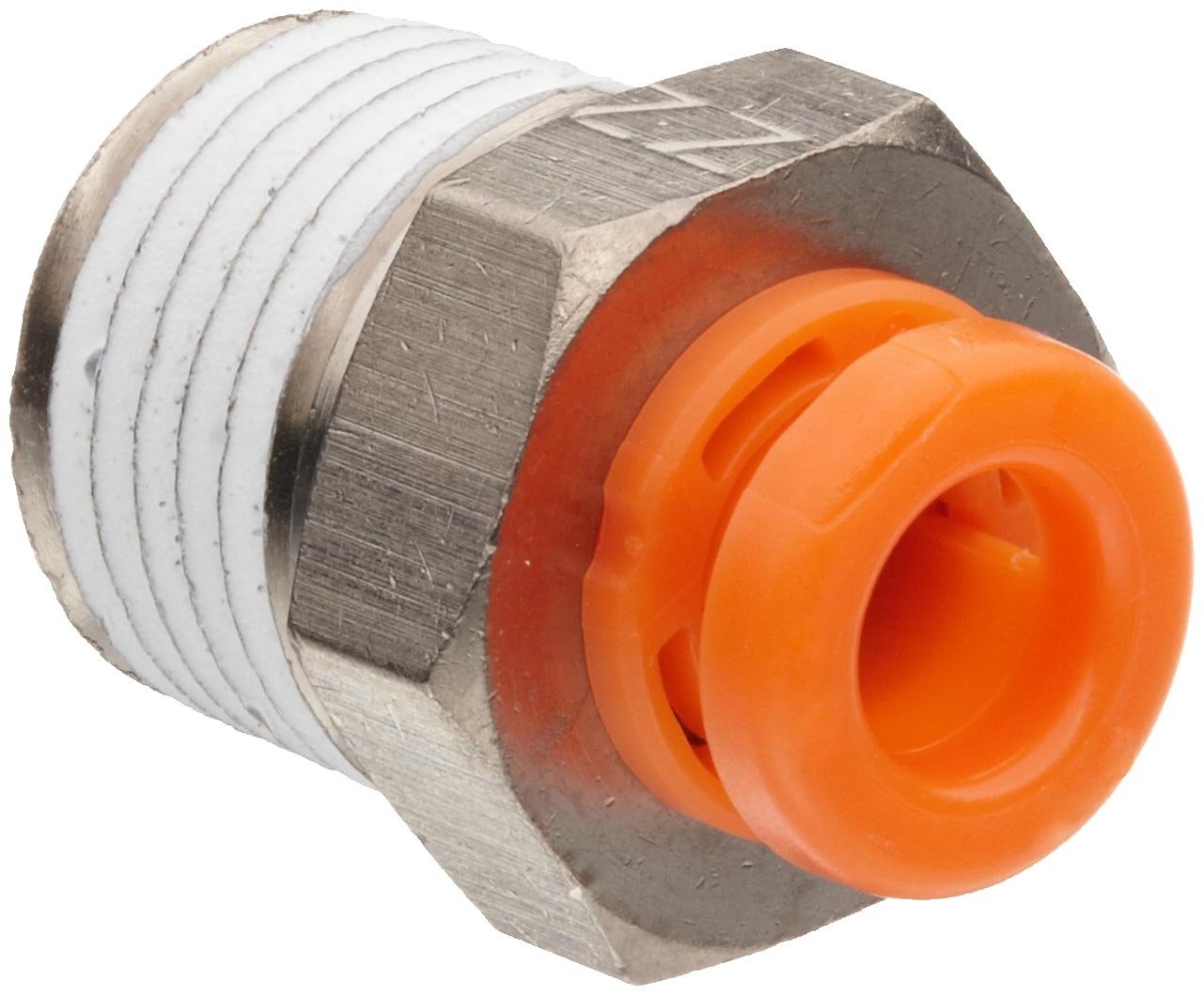 SMC KQ2H01 33NS Nickel Plated Brass Push to Connect Tube Fitting With SMC KQ2H01 33NS Nickel Plated Brass Push to Connect Tube Fitting With