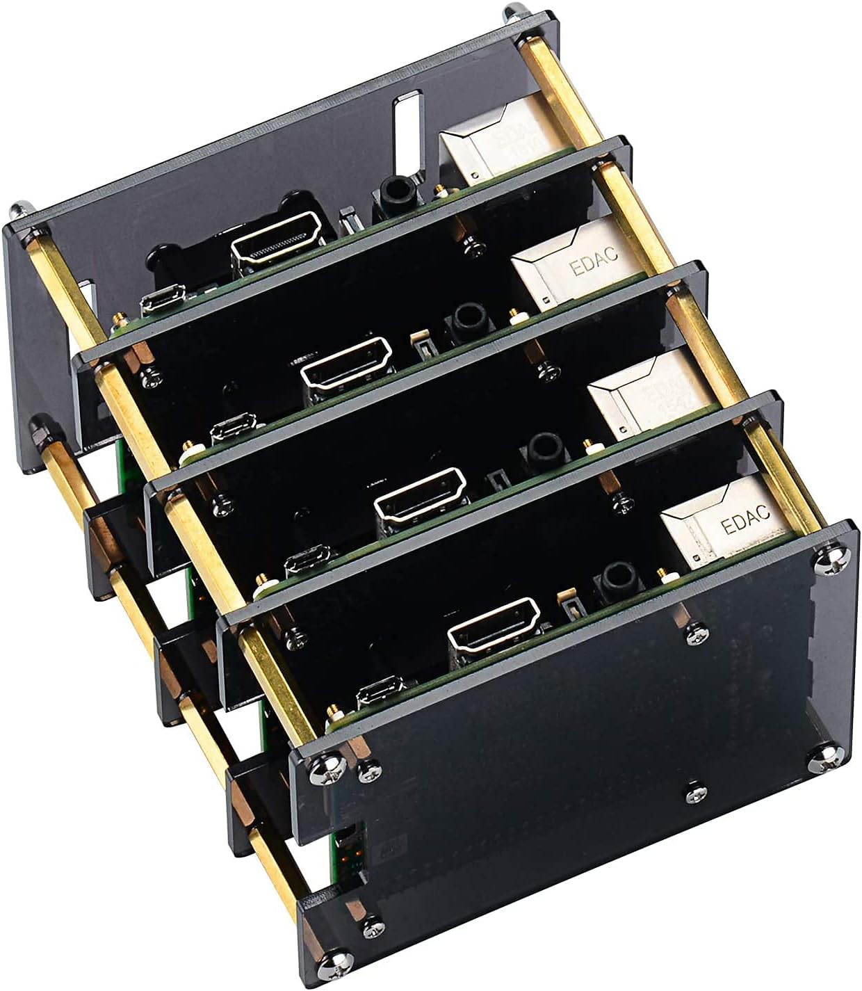 Buy GeeekPi Raspberry Pi 4 Cluster Case, Raspberry Pi 4 Case with ...