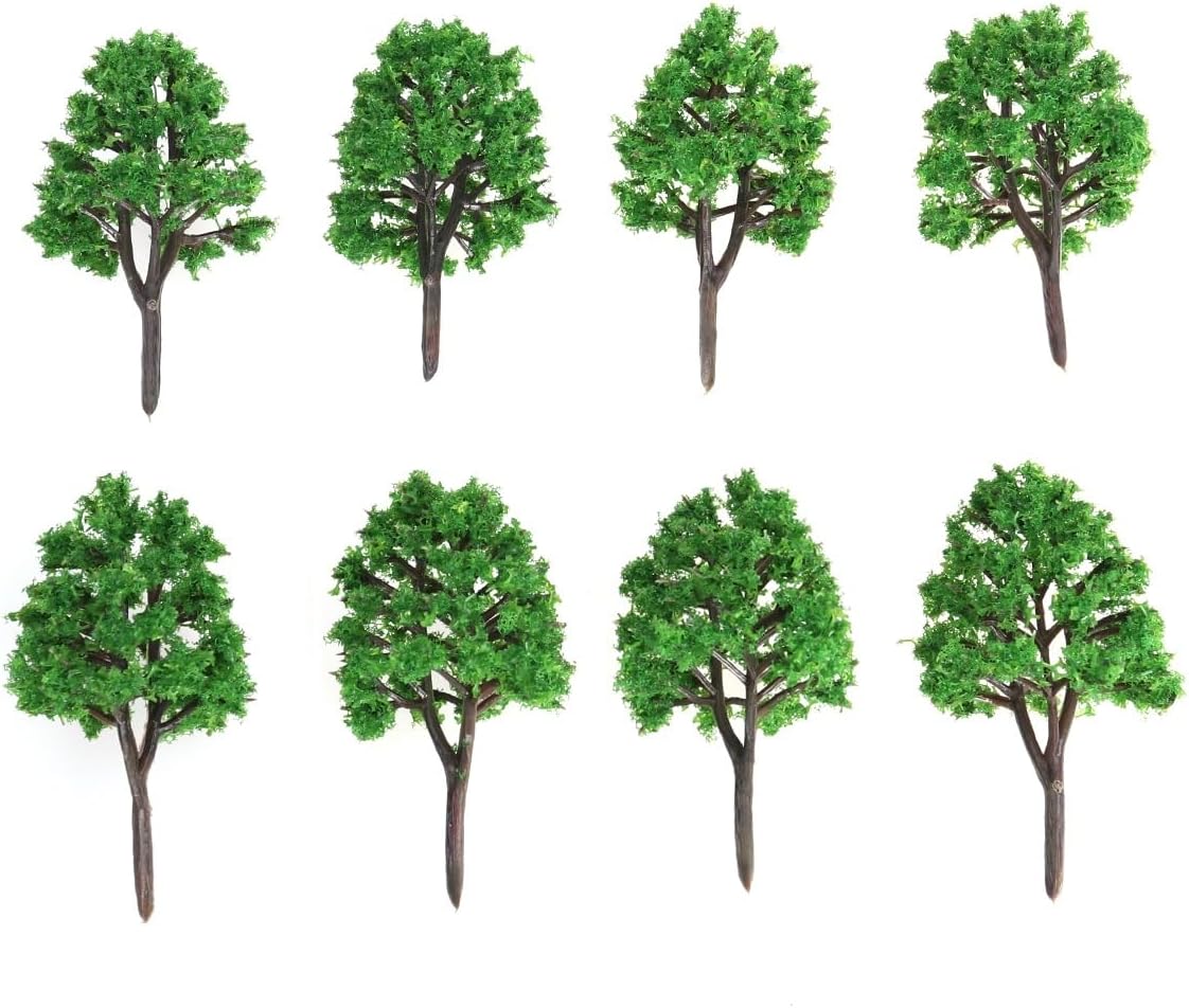 Amazon.com: NUOLUX 20pcs Model Trees Landscape 1:150 7.5cm Model Train ...