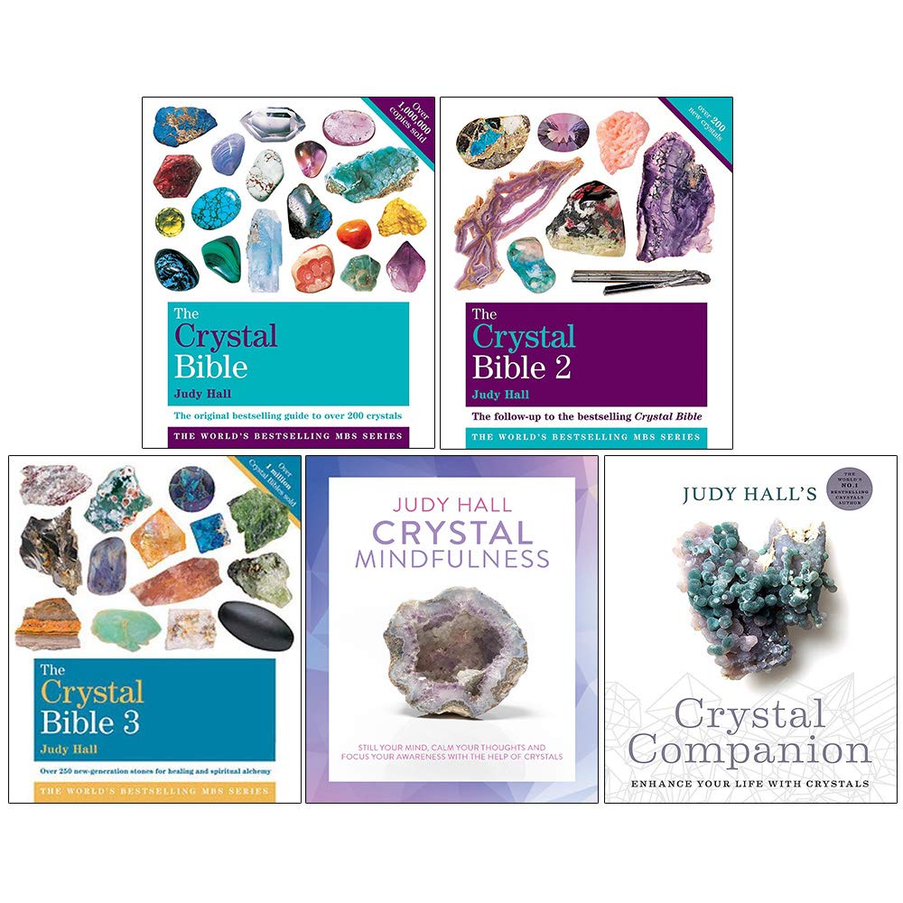 Judy Hall 5 Books Collection Set (The Crystal Bible, The Crystal Bible ...