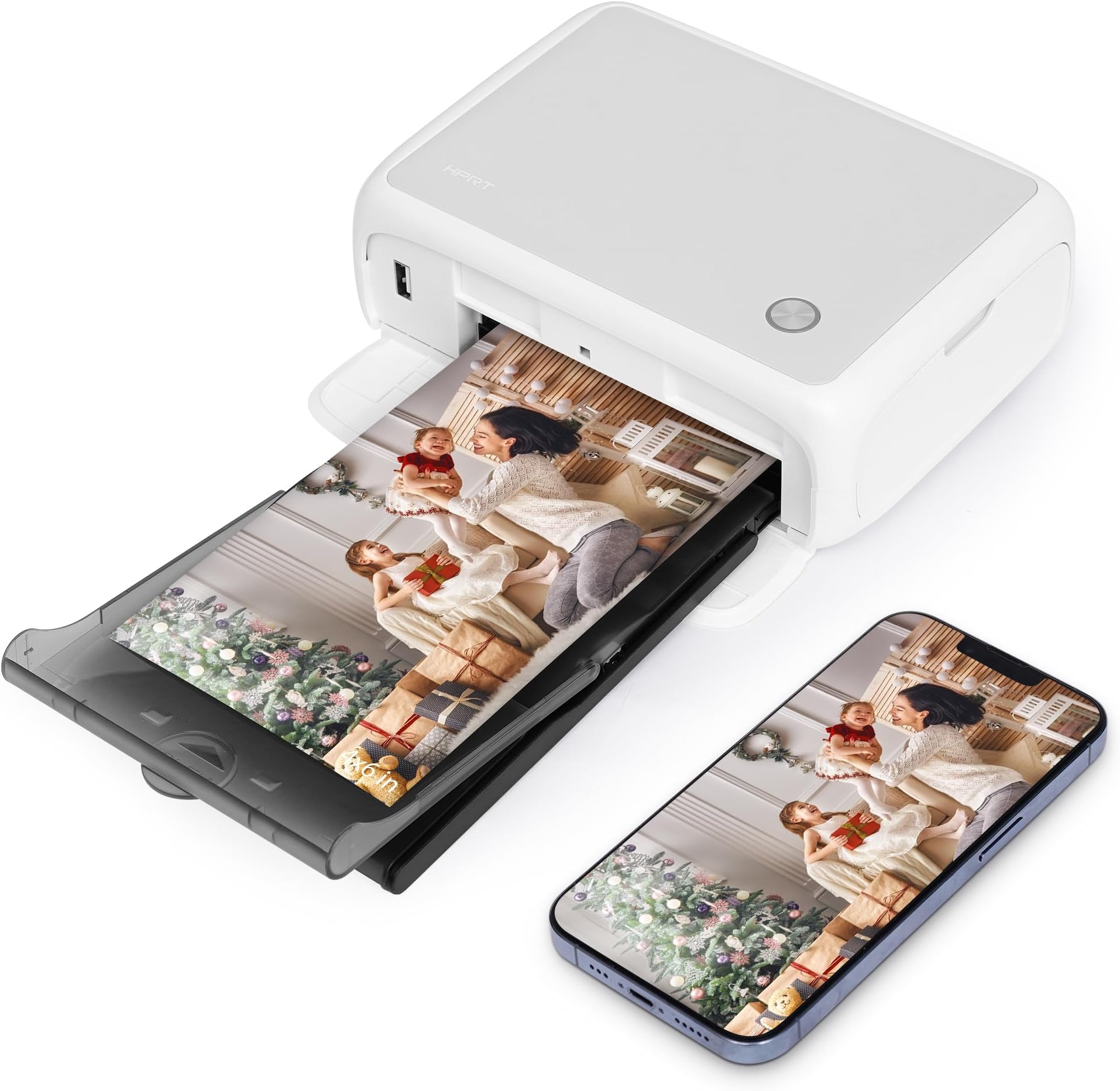Amazon.com: HPRT CP4000L Portable Photo Printer 4''x6'' Prints from ...