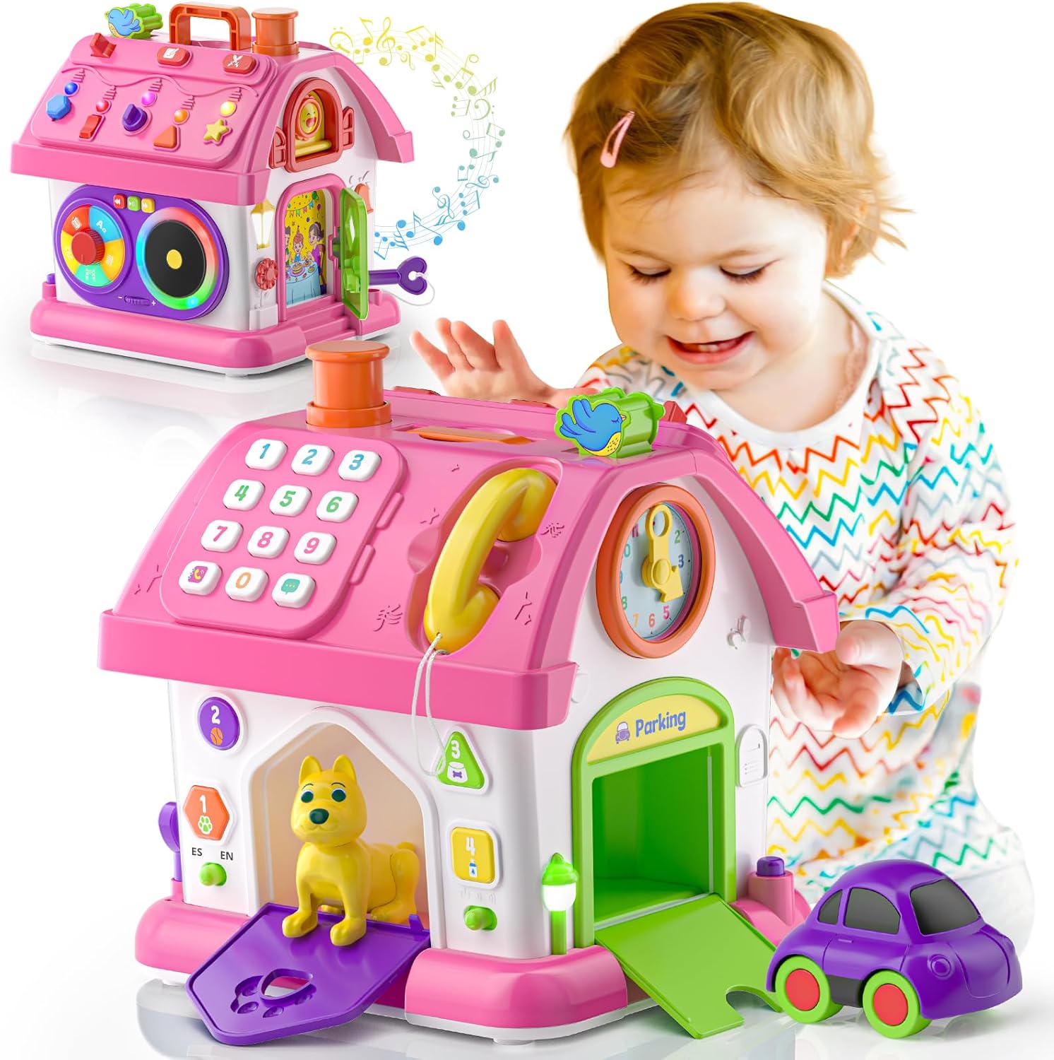 Amazon.com: Vahome Musical Montessori Toys for 1 Year Old Girl Gifts ...