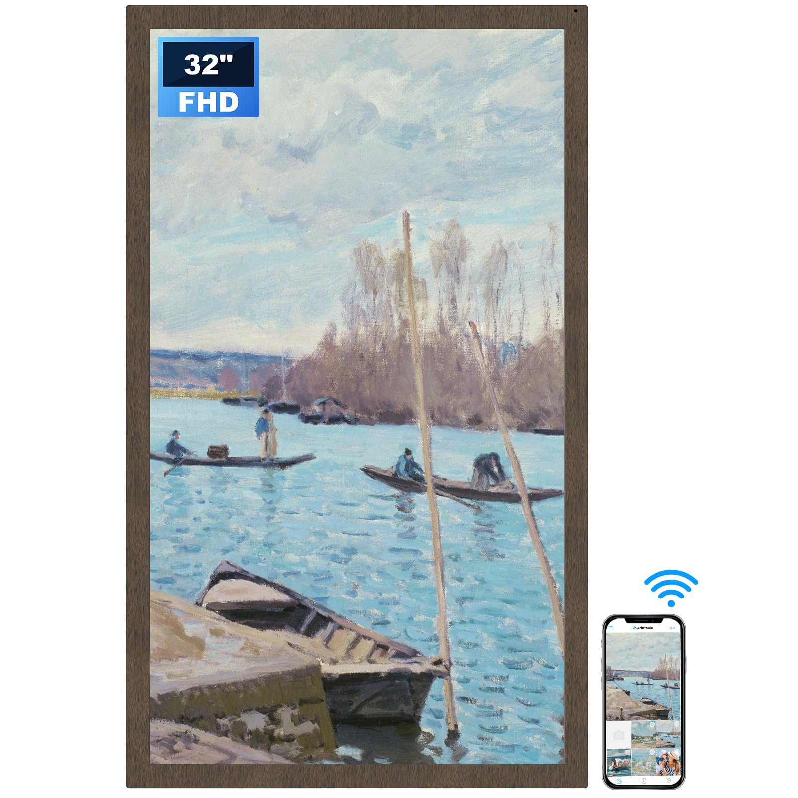 Amazon.com : Arktronic 32 Inch FHD Extra Large Digital Picture Frame ...