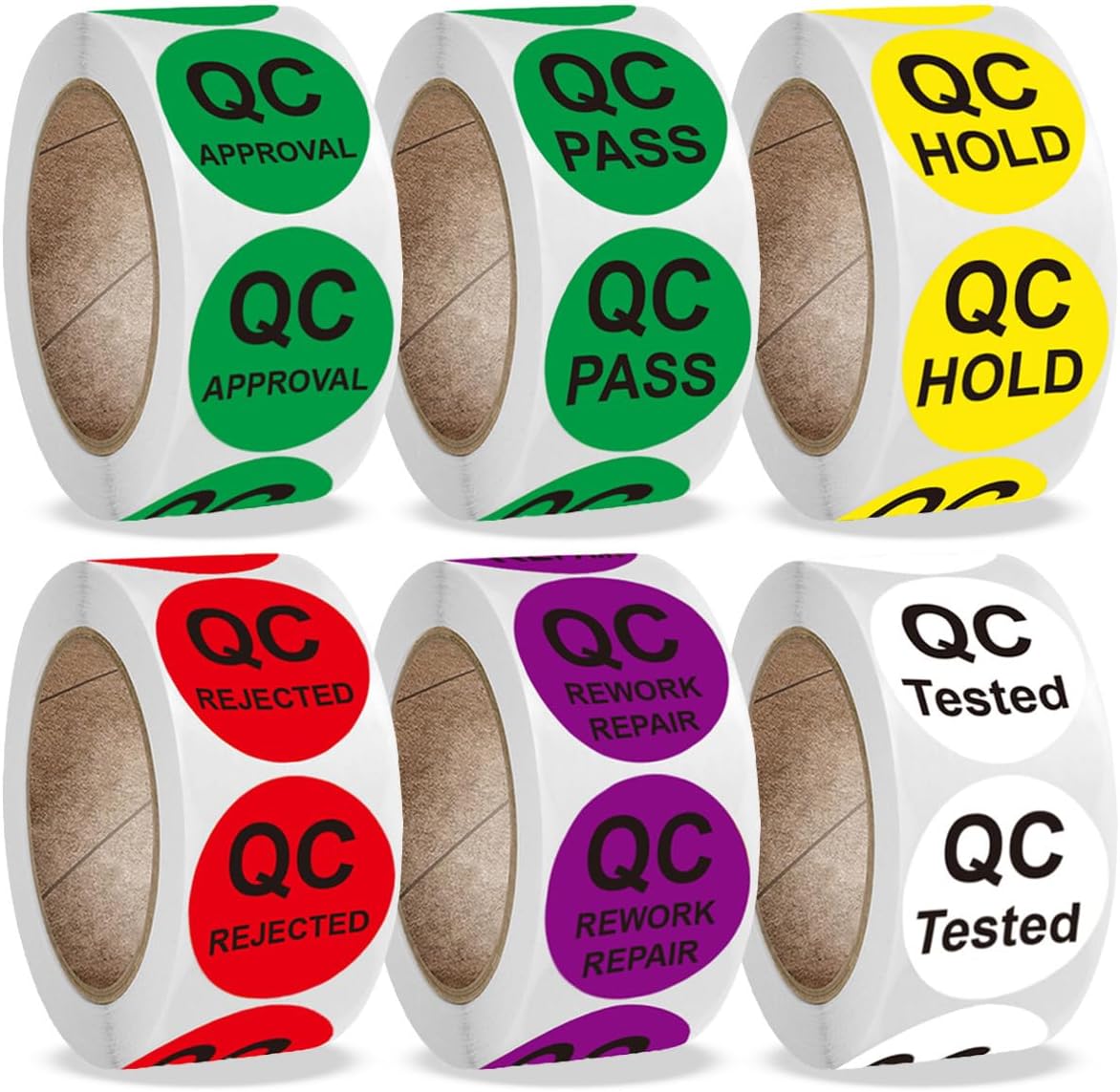 6 Roll QC Sticker 1 inch QC Approval Labels Quality Philippines | Ubuy