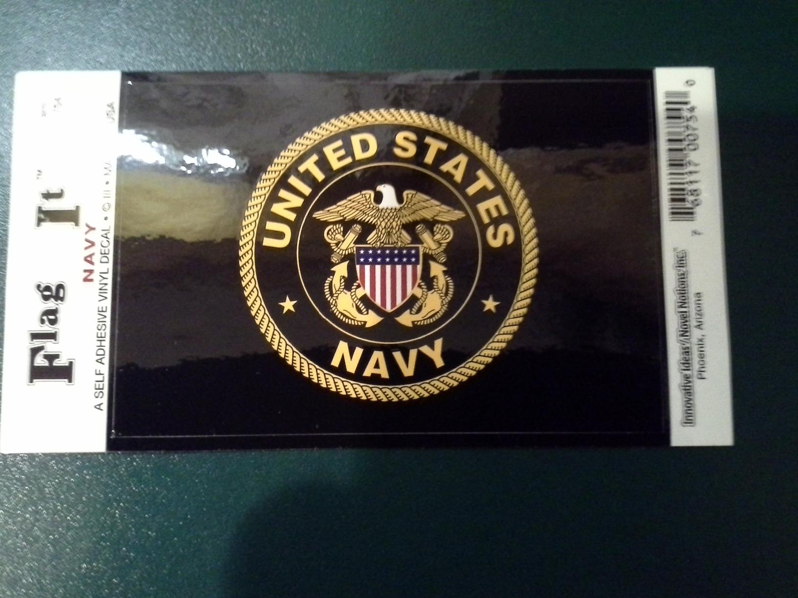 Amazon.com : U.S. Navy Flag Decal : Automotive Decals : Patio, Lawn ...