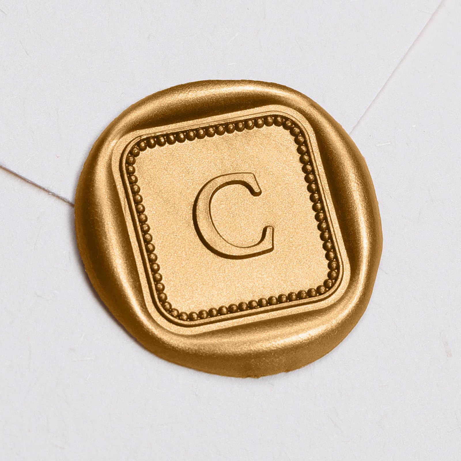 Amazon.com: UNIQOOO Initial Alphabet Wax Seal Stickers Letter C ...