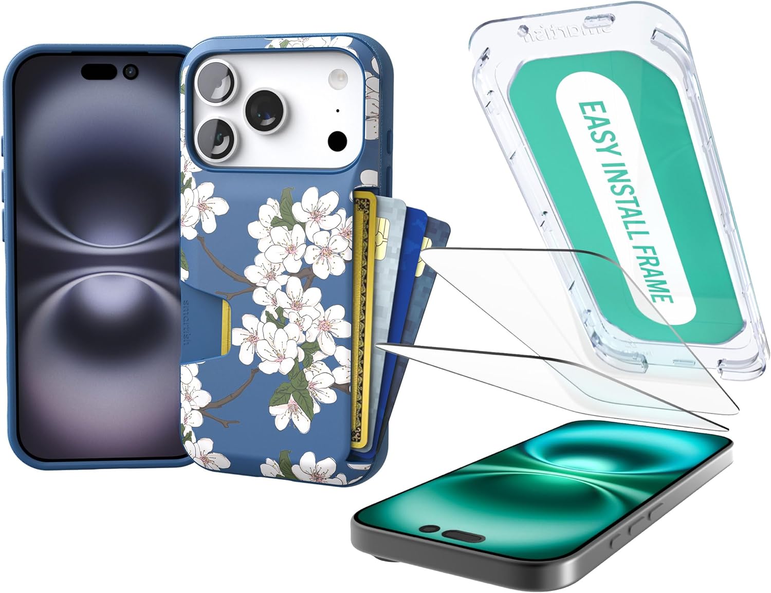Amazon.com: Smartish iPhone 17 Pro Wallet Case + Screen Protector ...
