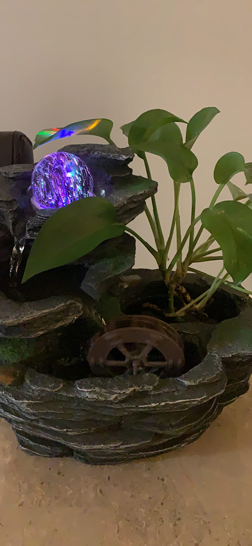 $10/mo - Finance POWLAB Tabletop Water Fountain,Environmental Resin ...