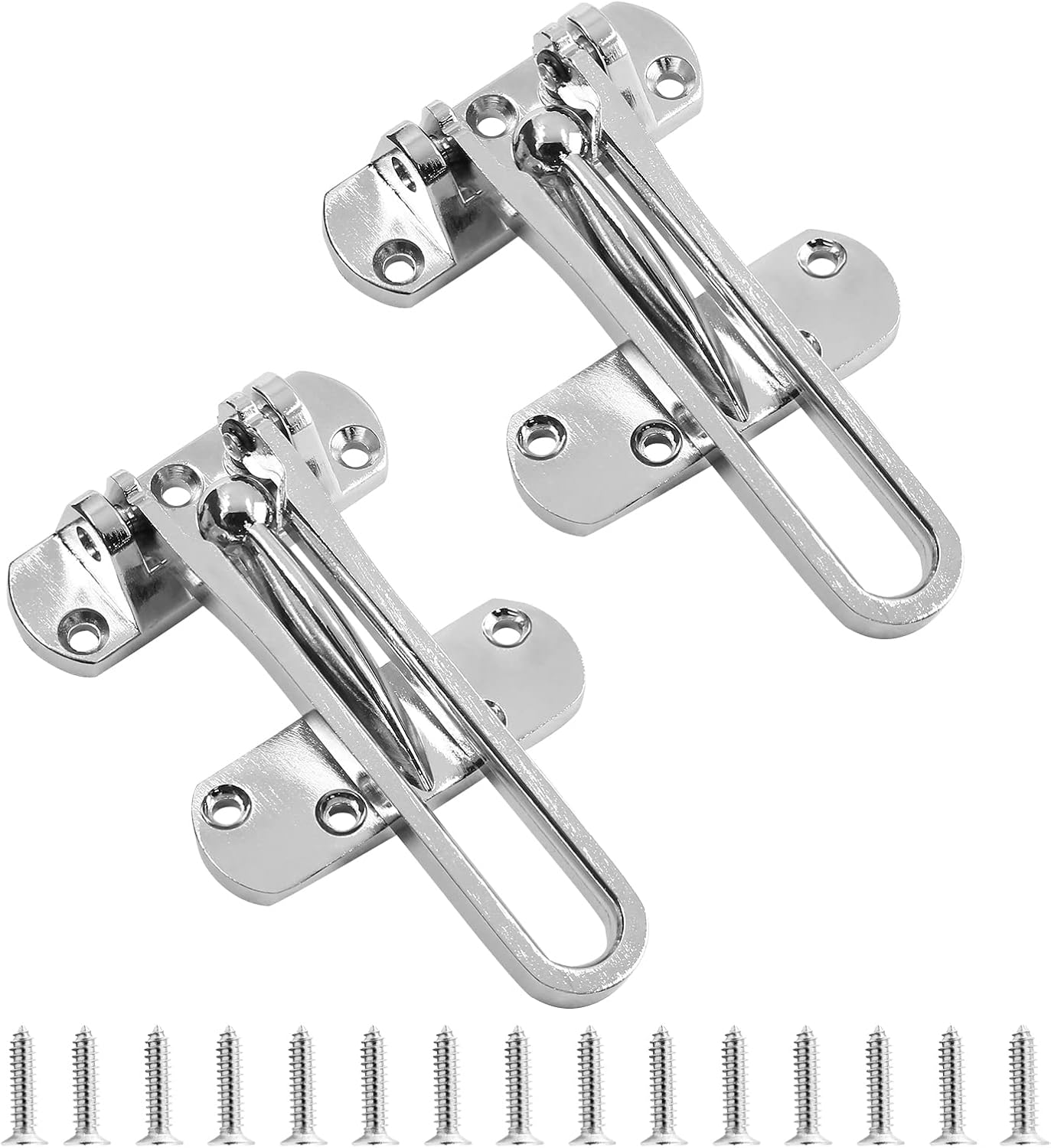 Uenhoy 2 Pack Swing Bar Door Lock Latch for Home Security, Door Guard ...