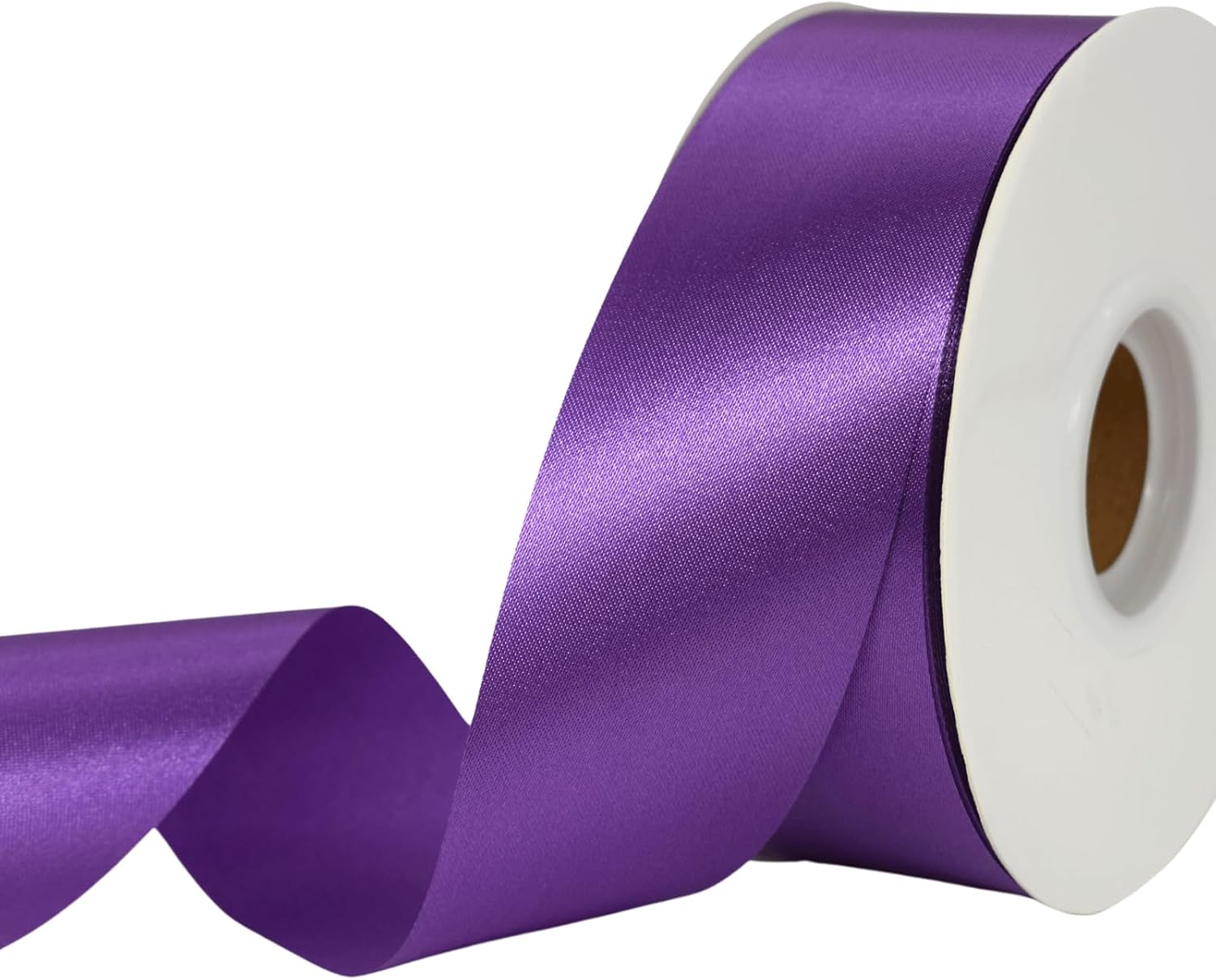 Amazon.com: Purple Ribbon 1-1/2 Inch x 50 Yards Satin Ribbon Single ...