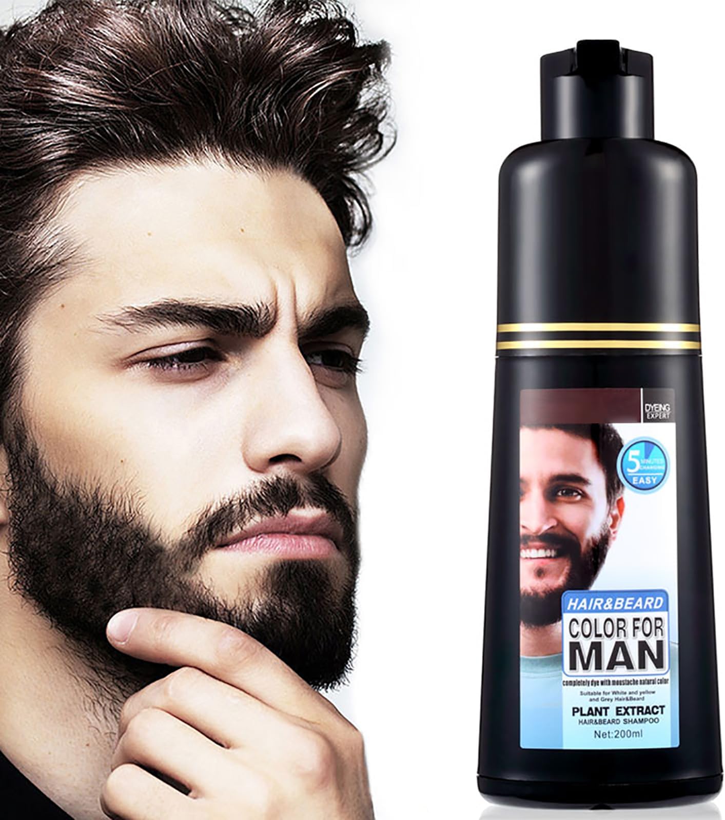 Amazon.com : Cremo No Mix No Mess Hair and Beard Color, Light Brown, 2. ...