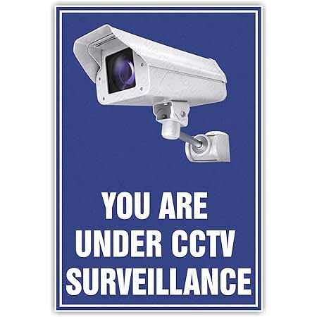 Anne Print Solutions® You are Under CCTV Surveillance Stickers Pack of ...