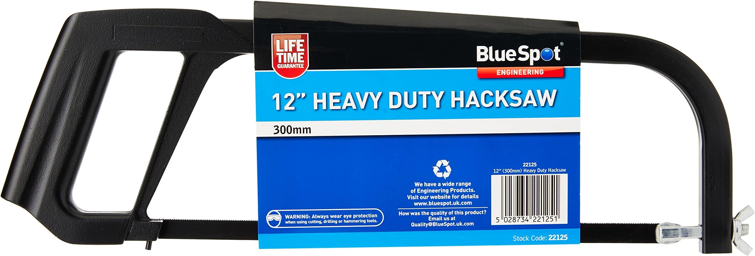 Blue Spot Tools 22125 12-inch Hacksaw Heavy Duty : Amazon.co.uk: DIY ...