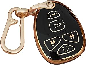 Amazon.com: AIOEUOIA TPU for GMC Key Fob Cover with Keychain Fit for Chevy Suburban Tahoe ...