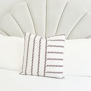 Amazon.com: Slow Cow Linen Embroidery Patchwork Decorative Throw Pillow ...