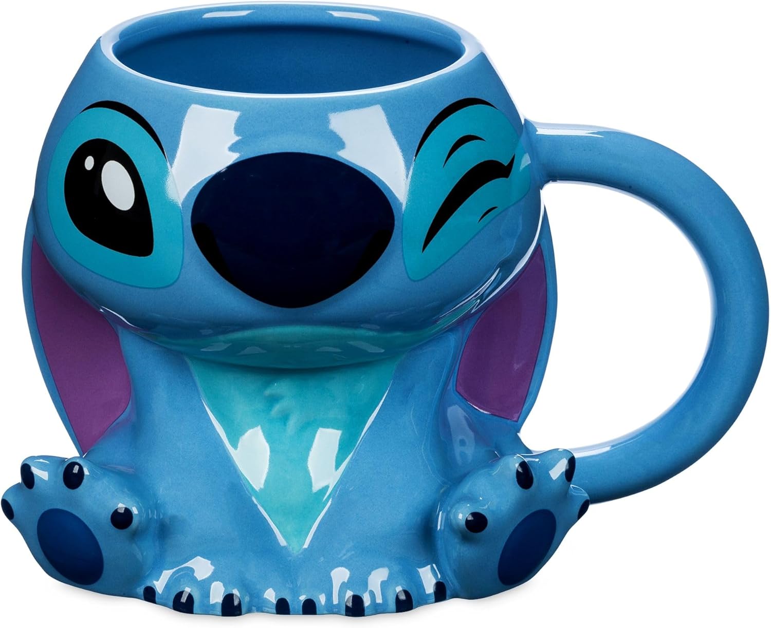 Disney Store Official Stitch Mug, Lilo & Stitch, 425ml, Blue Alien ...