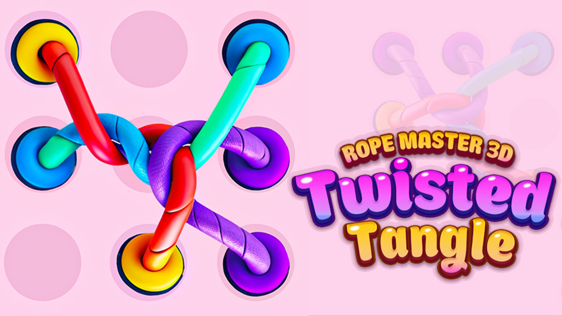 Rope Master 3D Twisted Tangle Puzzle – Untangle & Sort the Color Ropes ...