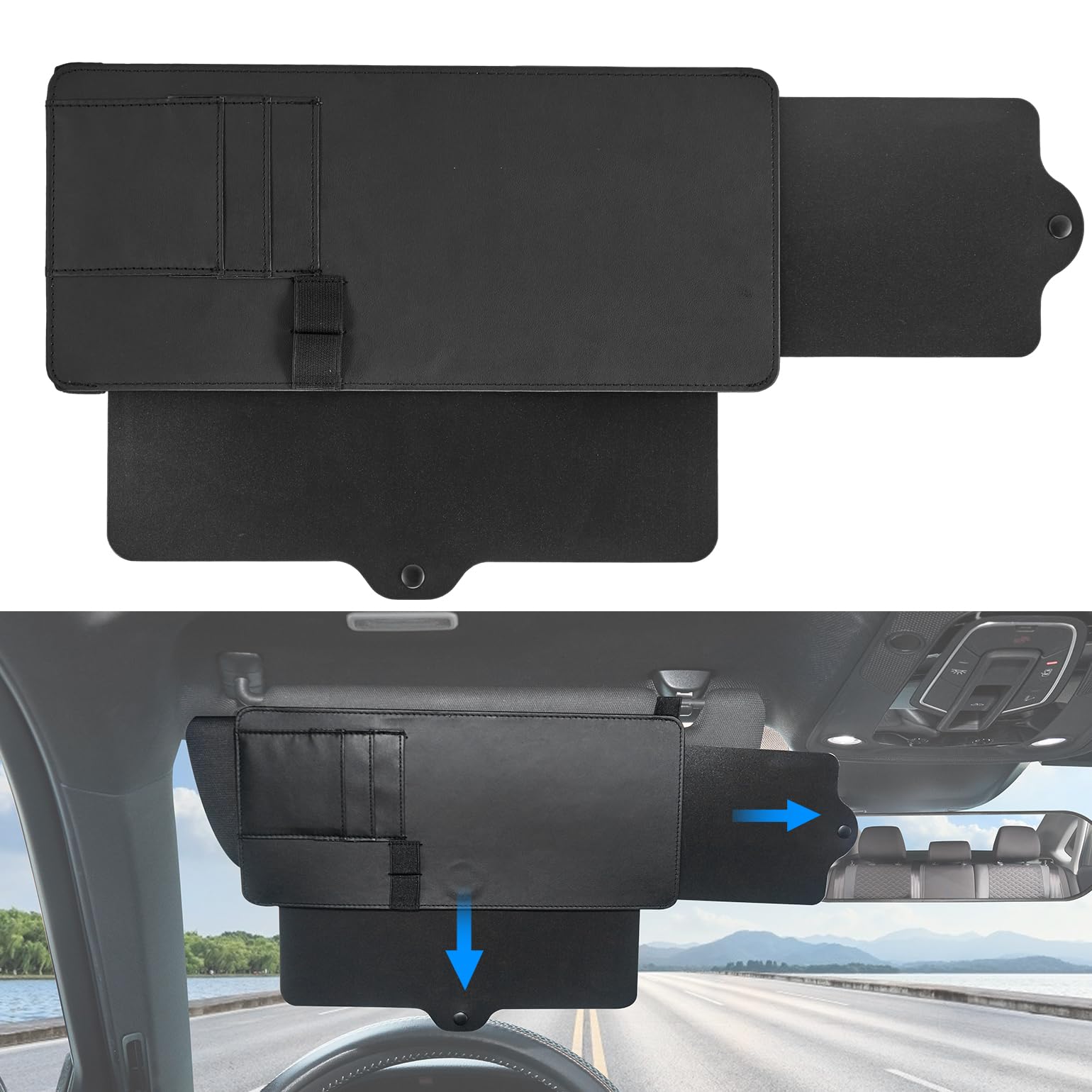 Amazon.com: JoyTutus Car Sun Visor Extender, Sun Visor for Car Protects ...