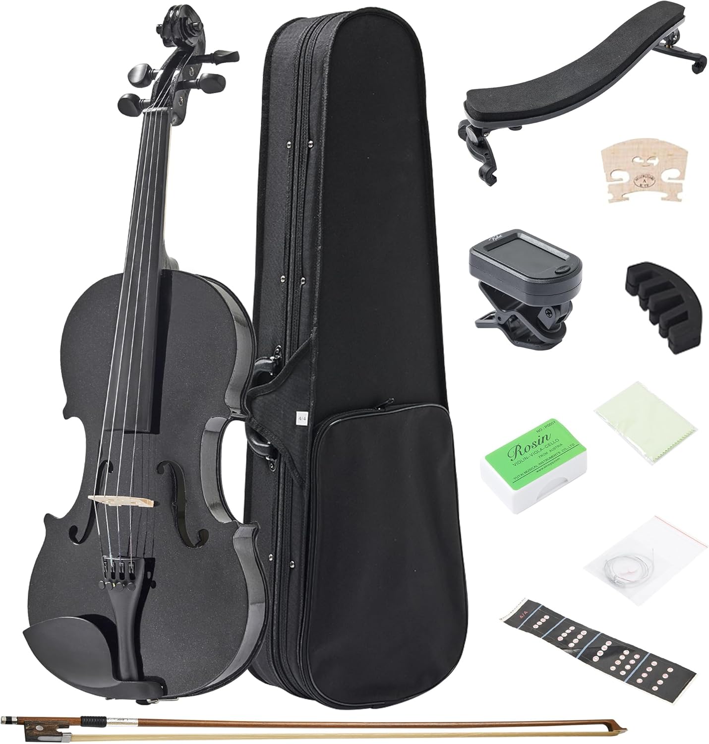 Amazon.com: 4/4 Acoustic Violin for Beginners, Full Size Plywood Fiddle ...