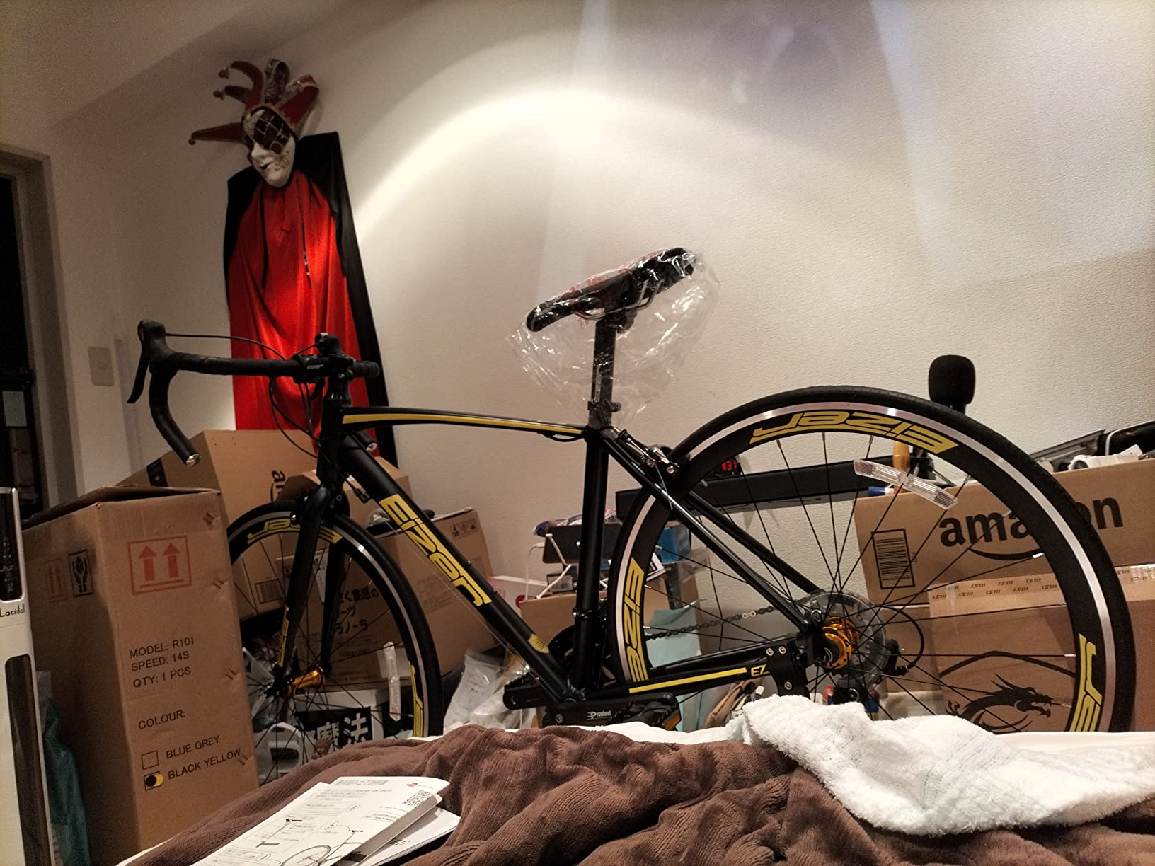 Amazon | Eizer (アイゼル) ロードバイク 自転車 700C 700×23C シマノ 14段変速 軽量アルミ デュアルコントロールレバー 前後クイックリリース 40mmディープ ...