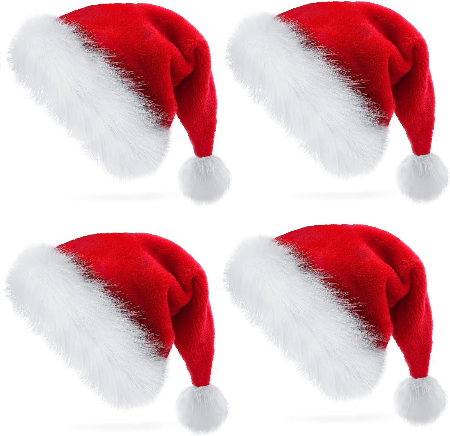 Santa Hat, Ditind Christmas Hat Holiday for Adults Unisex Velvet ...