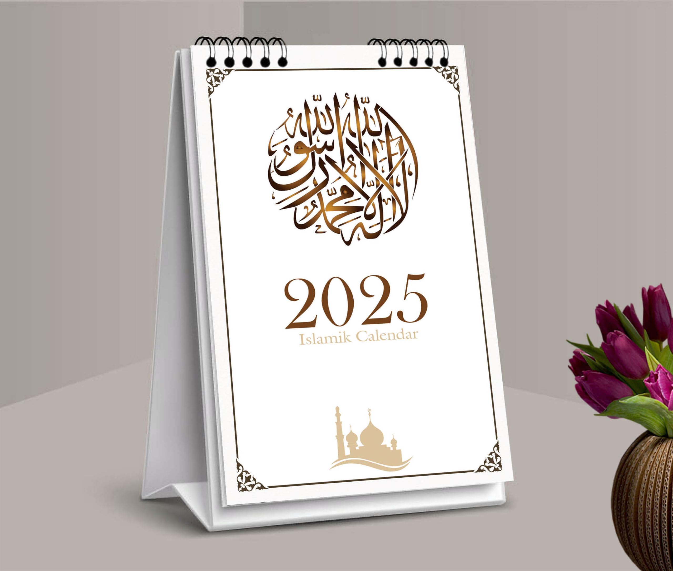 Buy Islamic Desk 2025, Monthly Planner Muslim Table 2025, Islam Table ...