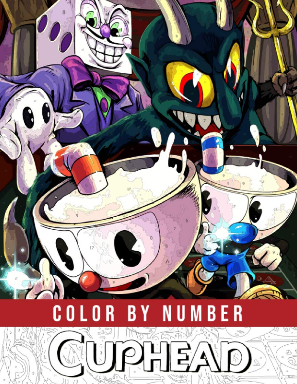 Cuphead Color By Number The Fictional Inkwell Isles Cuphead Mugman ...