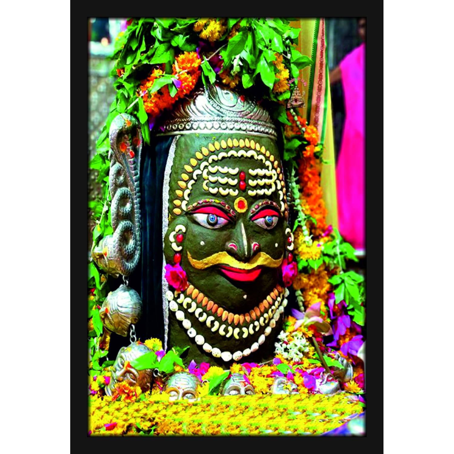 Mad Masters Mahakal Painting Aesthetic Hanging Photo Frame Decorative ...