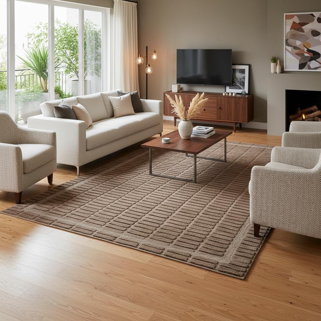 Amazon.com: Hand Tufted New Zealand Wool Area Rug 9×12 FT – Soft Cozy ...