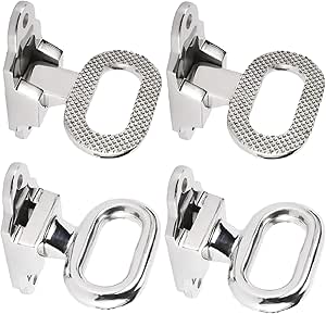 Amazon.com: NovelBee 4pcs Stainless Steel Trailer Folding Step,Flip up ...
