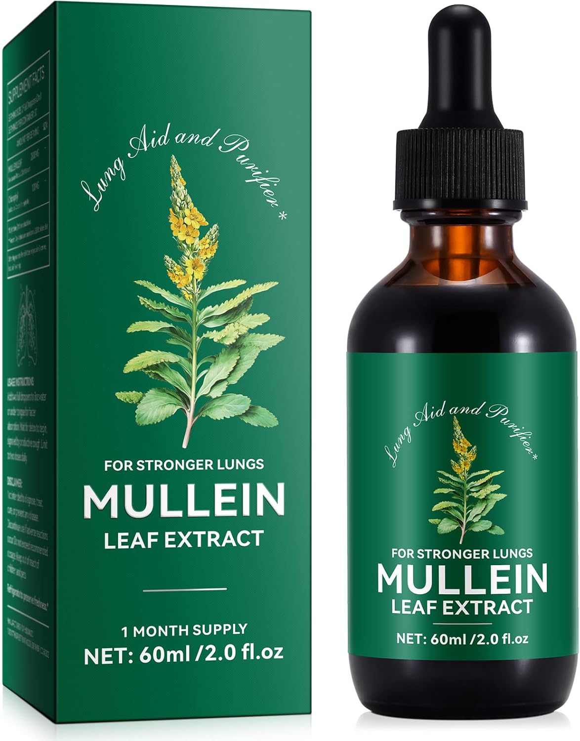 Amazon.com: Generic Mullein Leaf Extract - Lung Aid & Purifier - Respiratory Support & Gentle ...