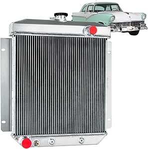 Amazon.com: KUNTAUTOS 4 Row Aluminum Radiator for 1954-1956 Ford Club ...