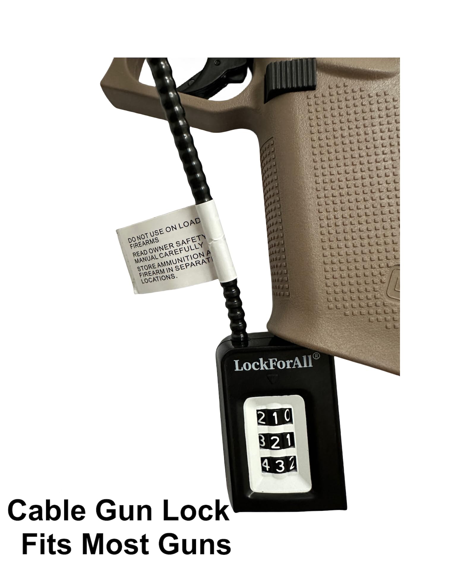 Snapklik.com : Lockforall 15 Inch Cable Gun Lock Combination, For ...
