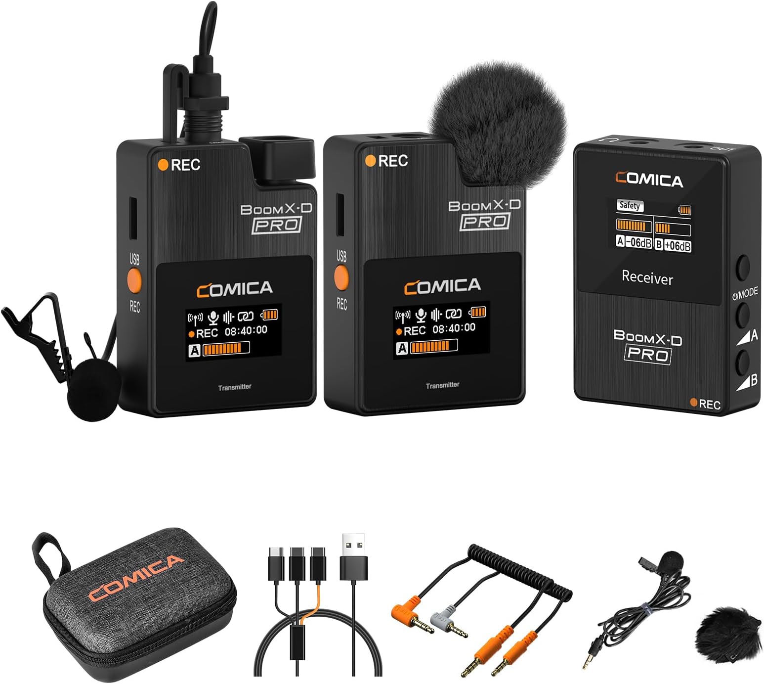 Amazon.com: COMICA BoomX-D PRO Wireless Lavalier Microphone System with ...
