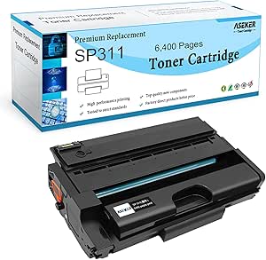 ASEKER Compatible Tóner Cartucho para Ricoh SP 310 311 311DN 311DNw 311SFN 311SFNw 312 320 325 ...